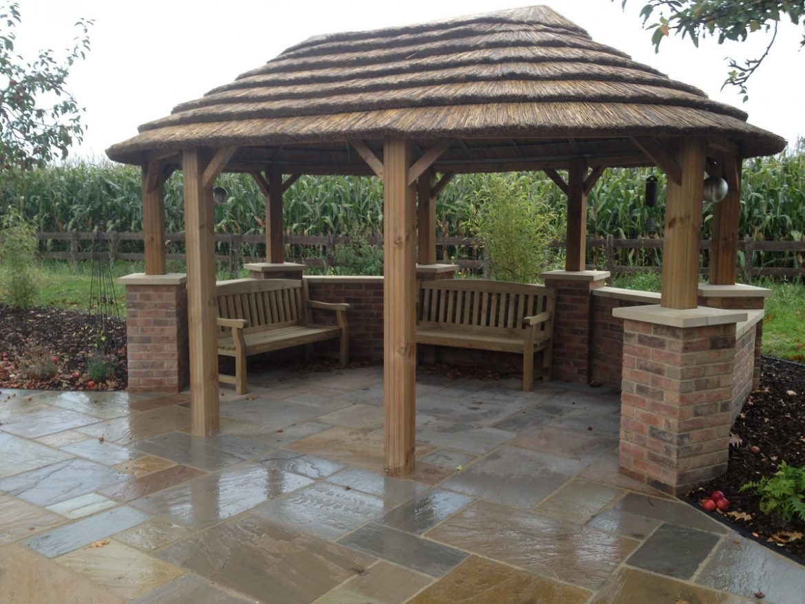 Thatched Roof Gazebo in Sensory Garden | Sensory Technology Ltd